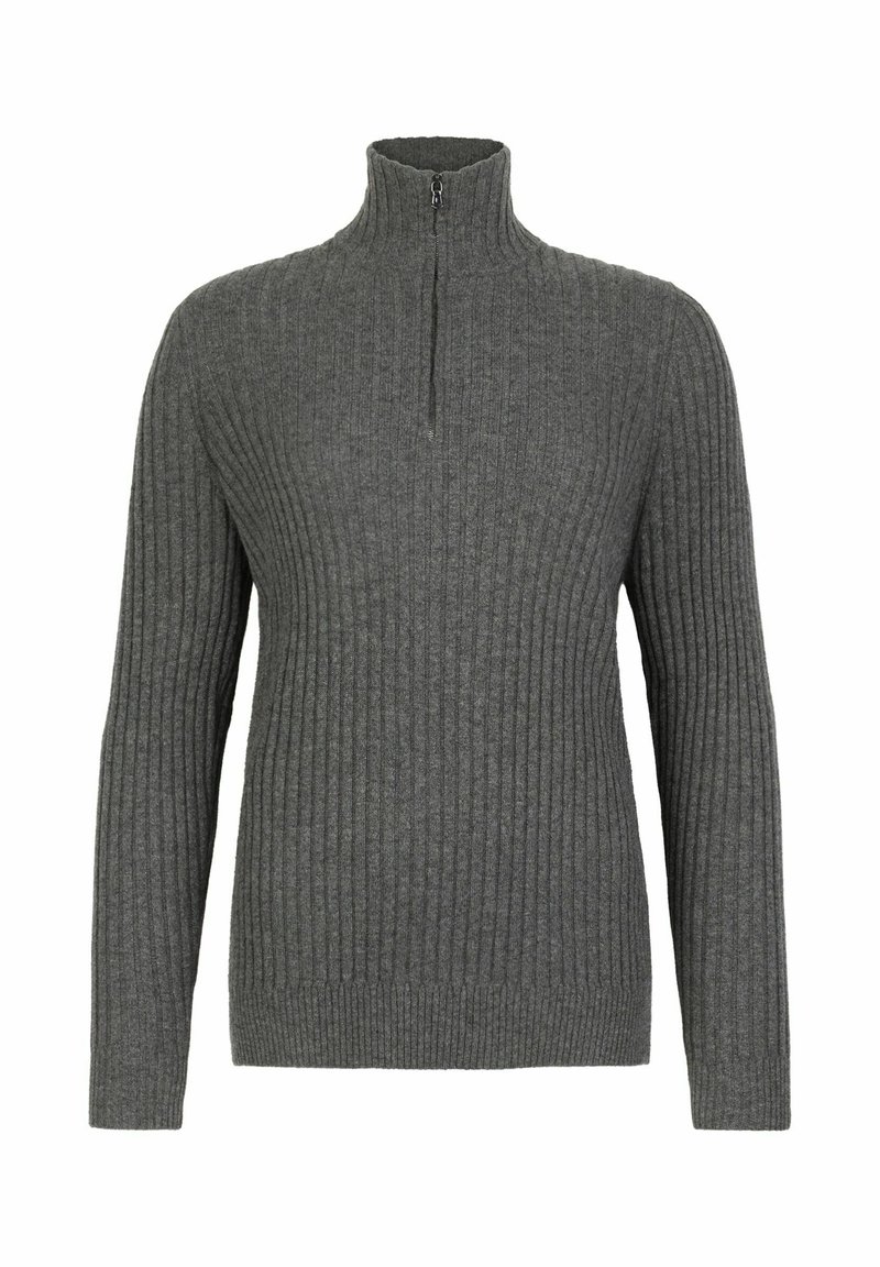 Falconeri ULTRASOFT TURTLENECK - Strickpullover - grau dark grey ...