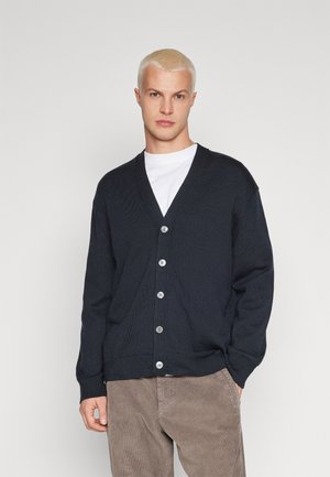 Selected Homme CUBAN COLLAR - Chaqueta de punto - sky captain/azul ...