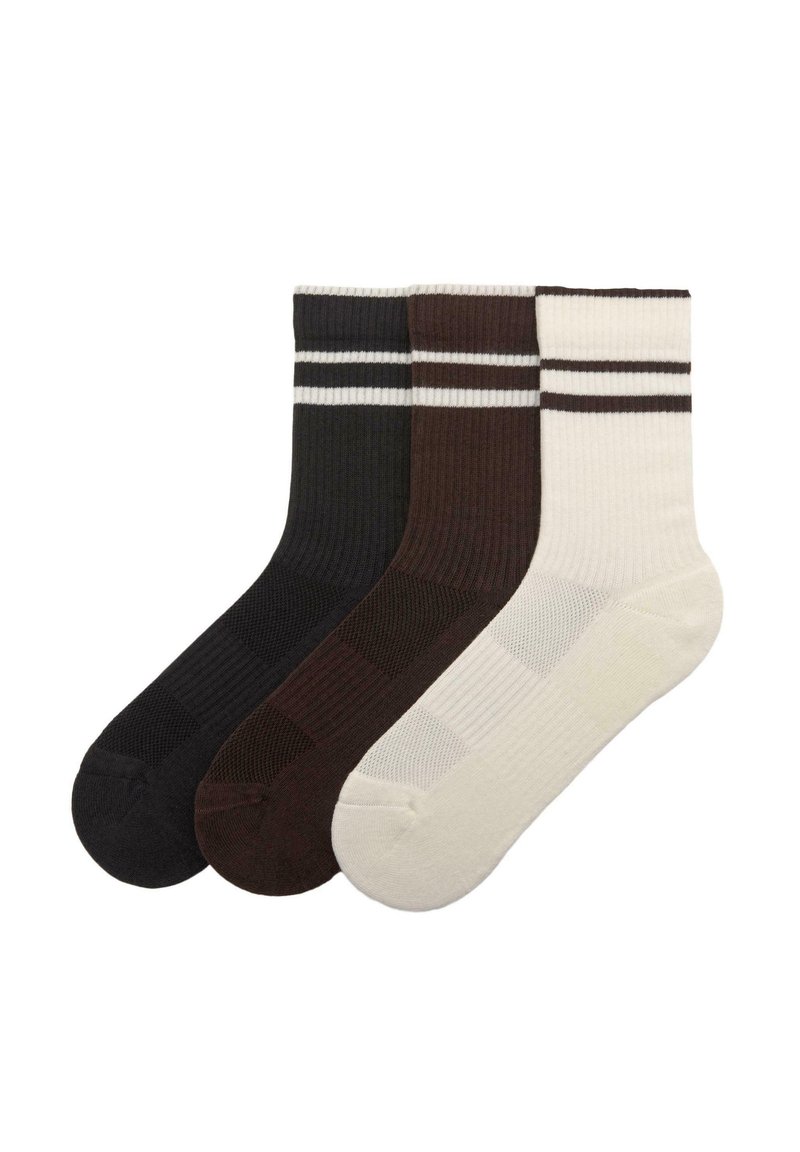 PULL&BEAR 3 PACK - Zoknik - silver-coloured/barna - Zalando.hu