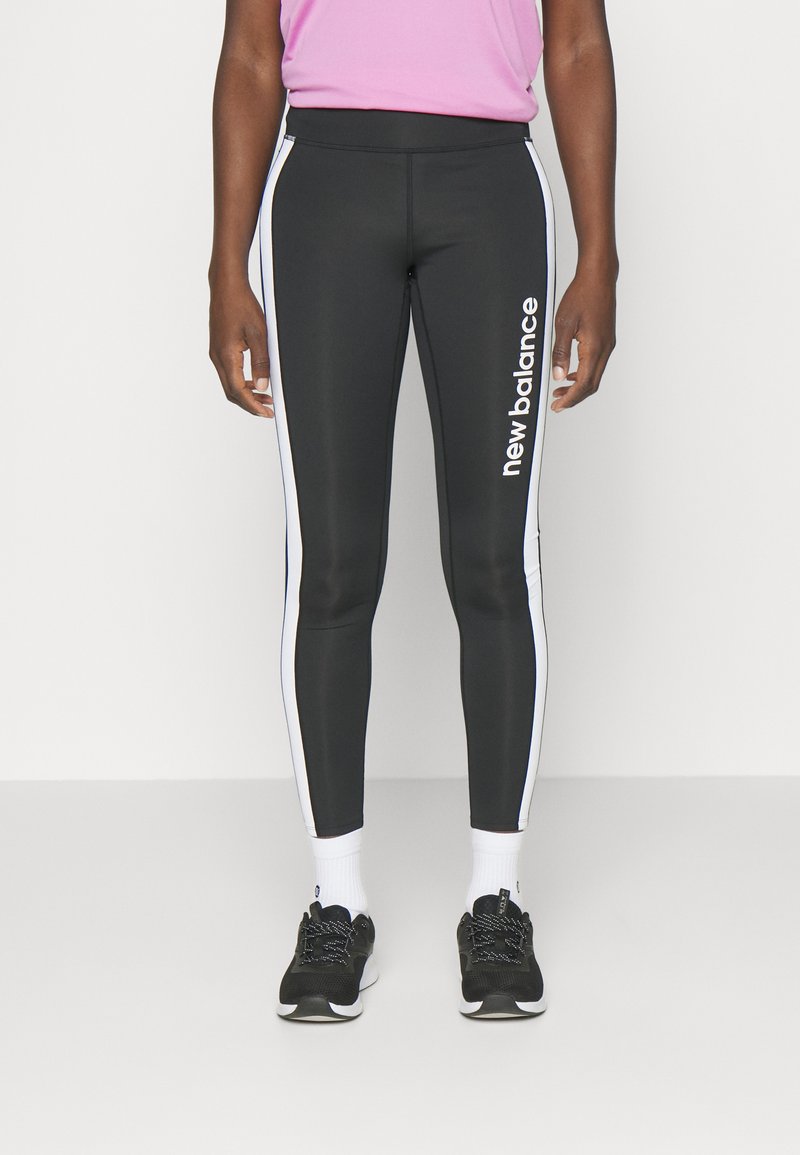 New Balance TECH HIGH RISE POCKET - Leggings - black/black - Zalando.ie