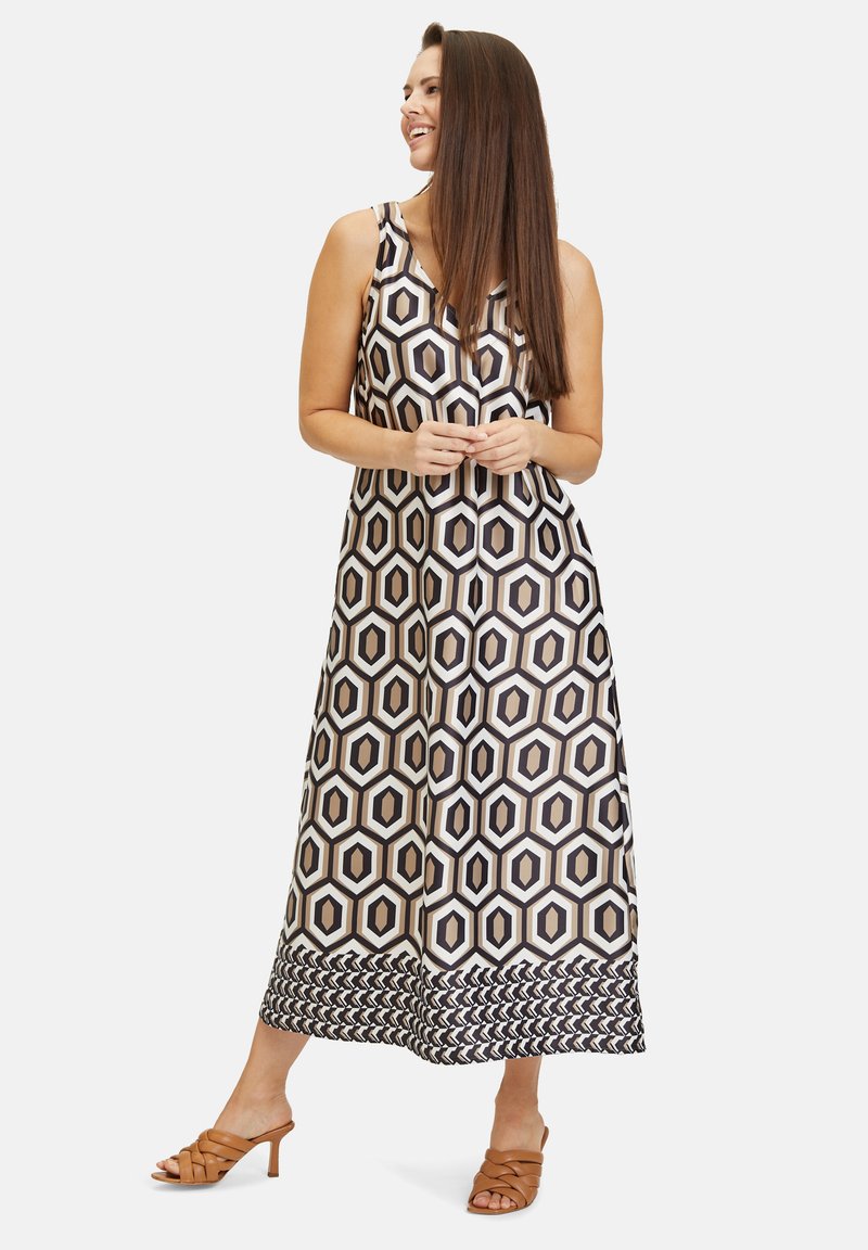 Vera Mont SOMMER MIT V-AUSSCHNITT - Freizeitkleid - braun creme/braun ...