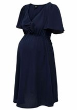 ONLY MATERNITY MAMA KURZARM - Robe de jour - night sky/bleu marine ...