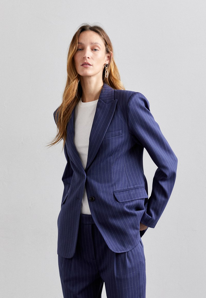 DESIGNERS REMIX ZOE - Blazer - dark blue/white/blu scuro - Zalando.it