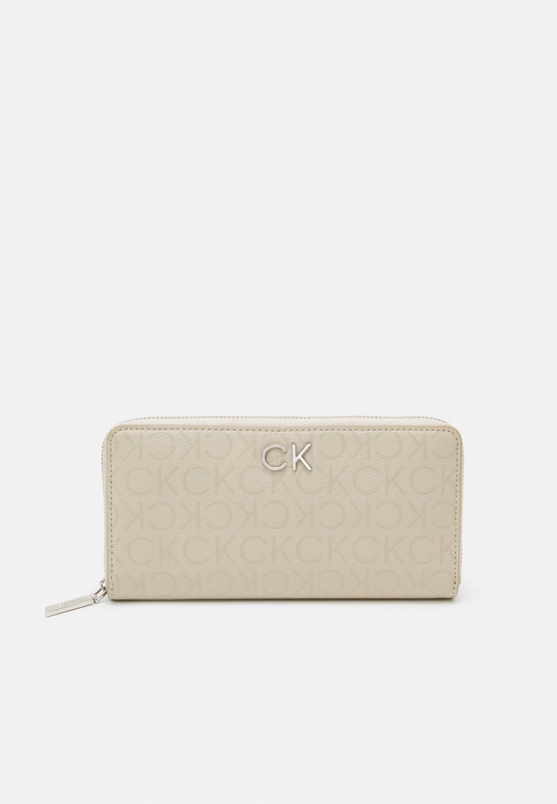 Calvin Klein DAILY WALLET - Geldbörse - stoney beige epi mono/beige ...