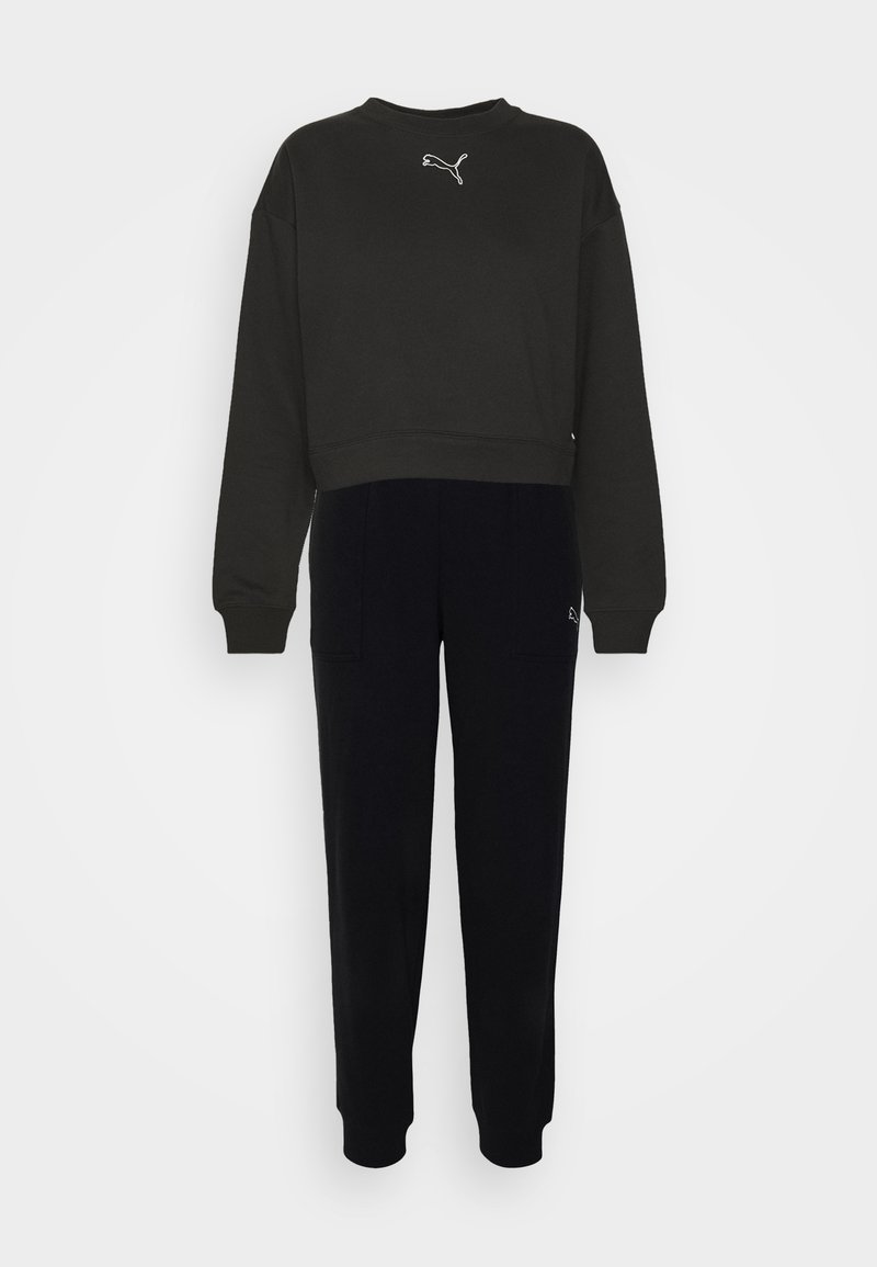 Puma LOUNGEWEAR SUIT - Træningssæt - black/sort - Zalando.dk