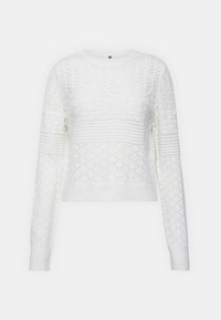 Pieces PCALMA O NECK - Pullover - cloud dancer/blanc - ZALANDO.FR