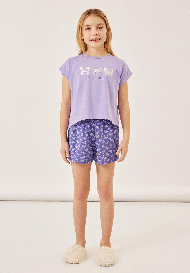 Name it NKFNIGHTSET CAP - Pyjama - purple/violet - ZALANDO.FR