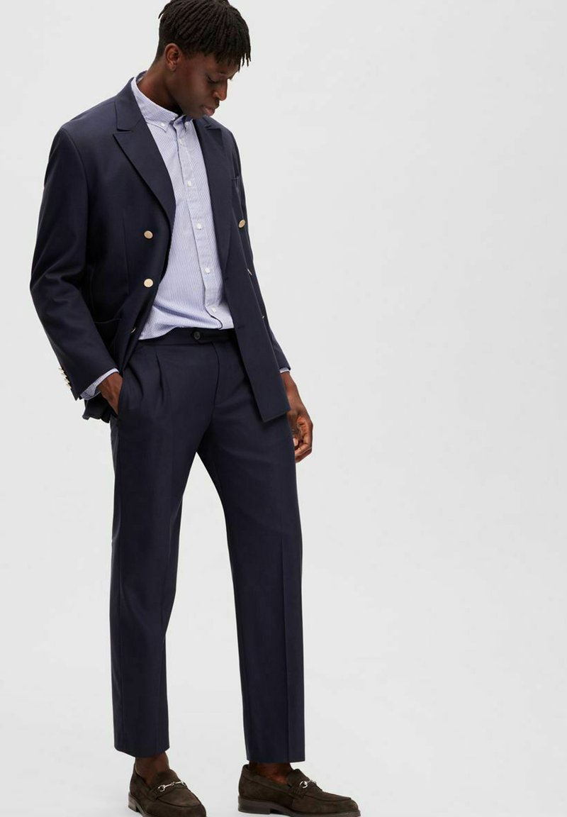 Selected Homme Pantalones - sky captain/azul marino - Zalando.es