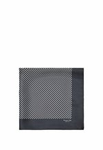 Massimo Dutti STRIPES WITH CONTRAST FRAME - Foulard - black - Zalando.de