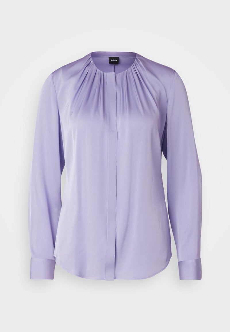 BOSS BANORAH - Button-down blouse - medium purple/dark purple - Zalando ...