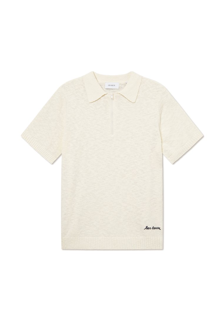 Les Deux BRAD ZIPPER - Poloshirts - ivory/offwhite - Zalando.dk
