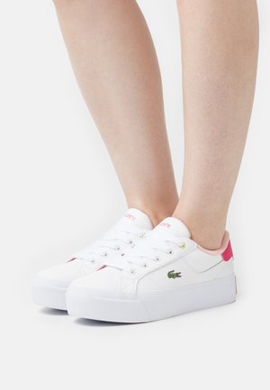 Lacoste T-CLIP - Zapatillas - white/pink/blanco - Zalando.es