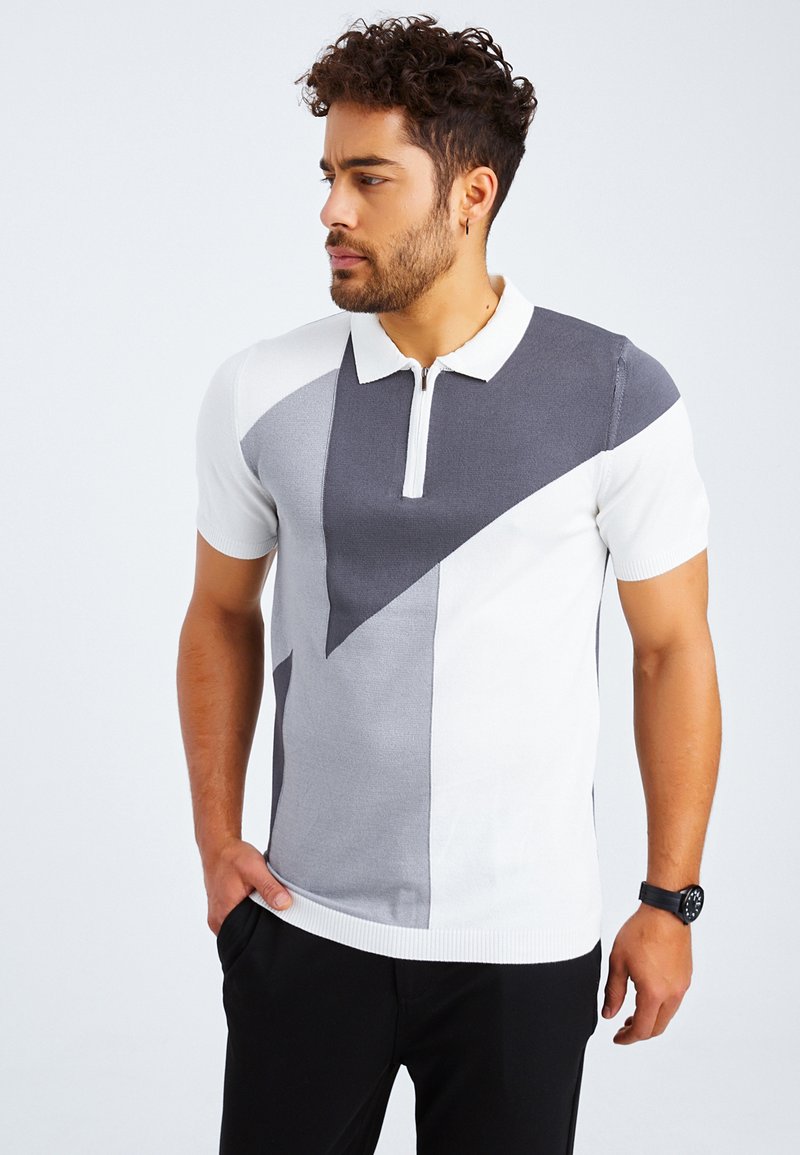 Leif Nelson Polo - ecruweiß hellgrau/grigio - Zalando.it
