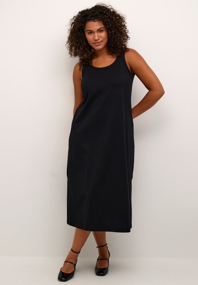 Kaffe Curve KAFFE CURVE KC JERSEY DRESS - Jersey dress - black deep ...
