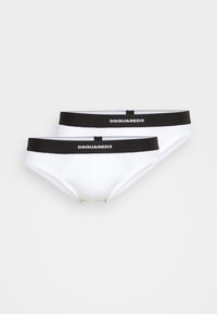 Dsquared2 NEW BASIC BRIEF 2 PACK - Briefs - white - Zalando.co.uk