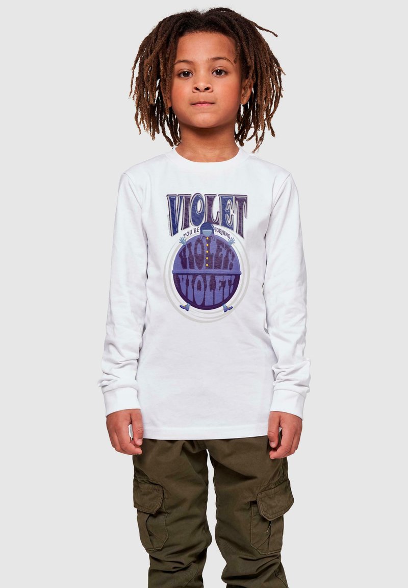 ABSOLUTE CULT WILLY WONKA - VIOLET TURNING - Long sleeved top - white ...
