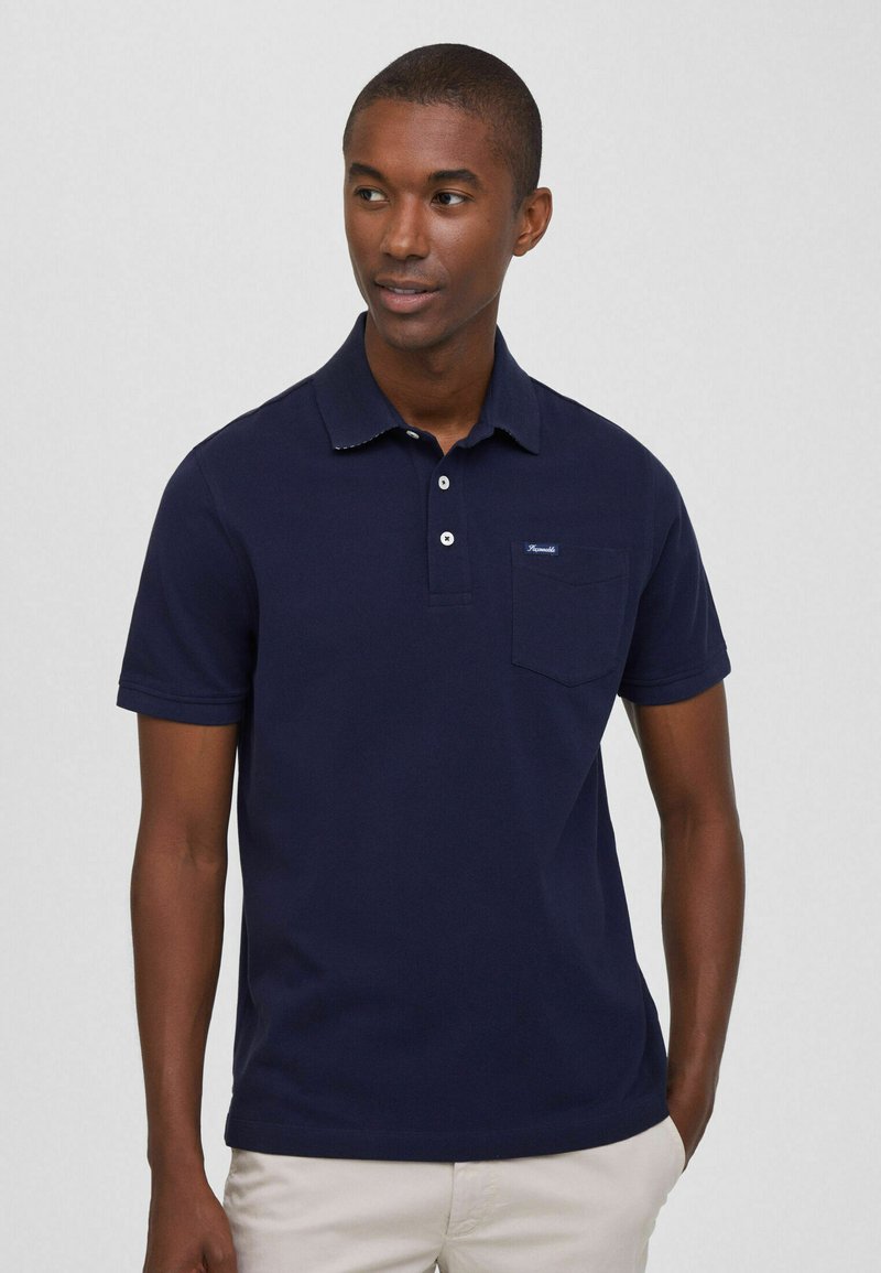 Façonnable POCKET POLO - Polo shirt - marine blue/dark blue - Zalando