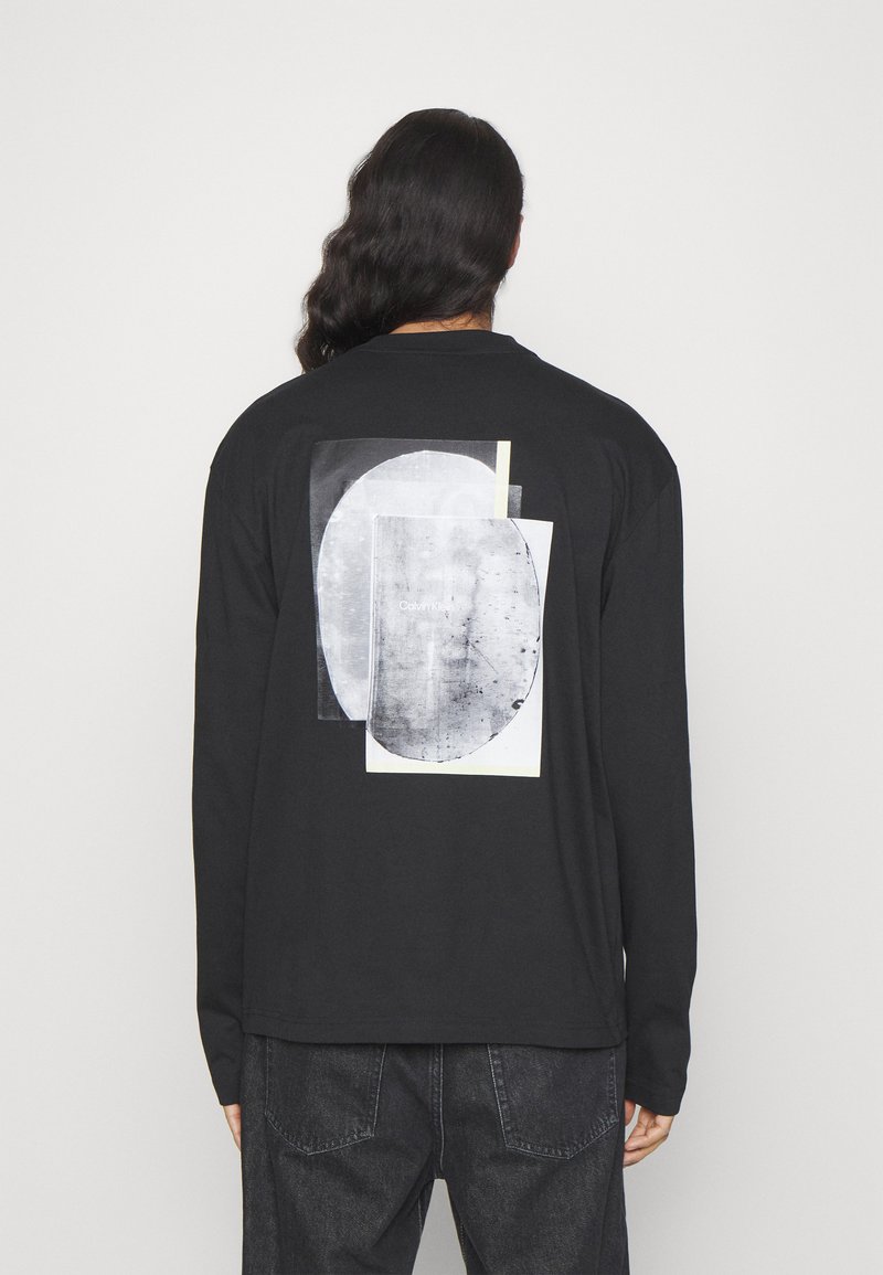 Calvin Klein FUTURE GRAPHIC BACK - Long sleeved top - black - Zalando.ie