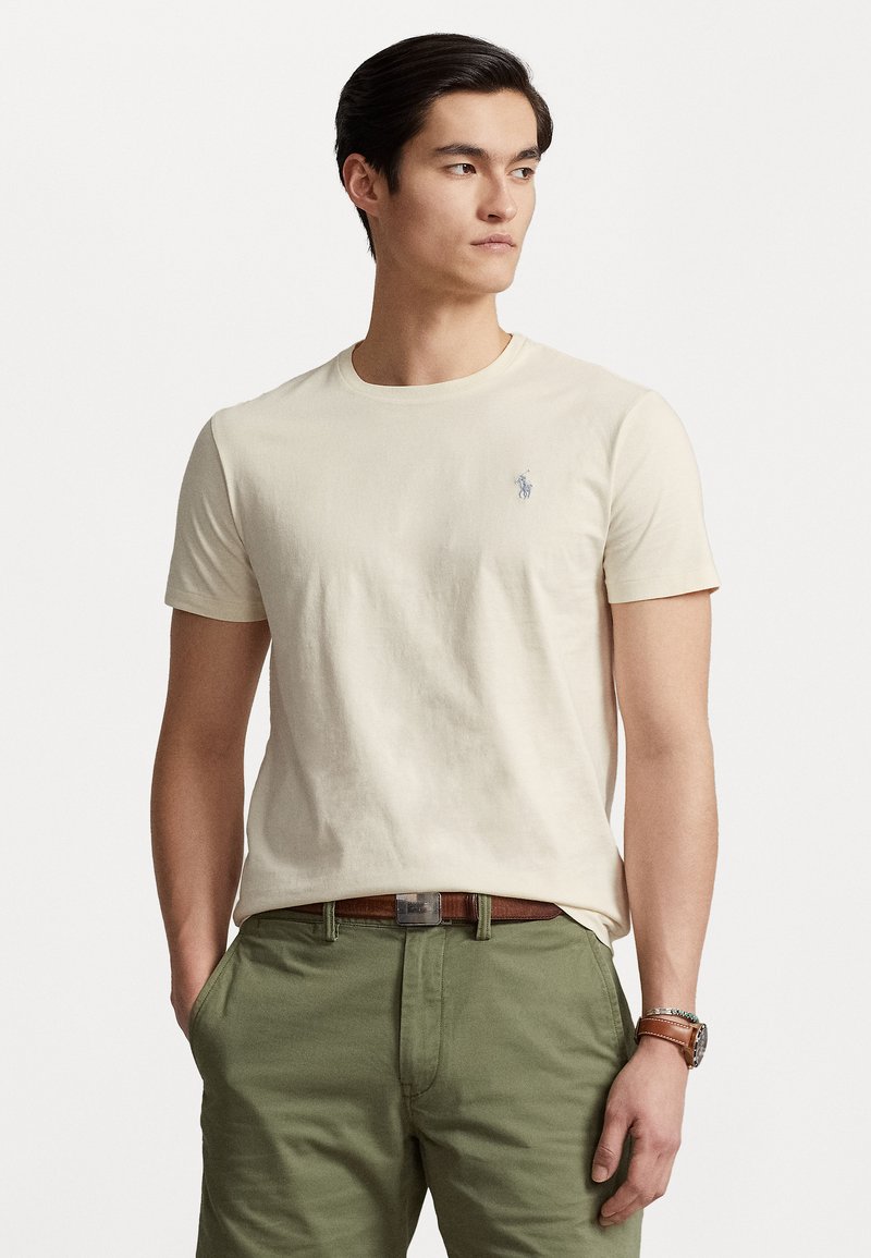 Polo Ralph Lauren SHORT SLEEVE - T-shirt basic - guide cream/beige ...