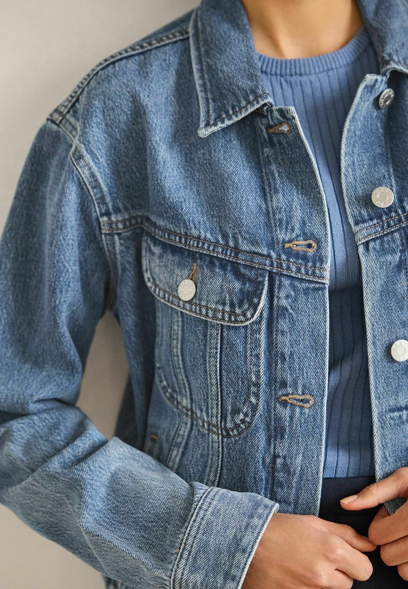 Next SOFT DENIM TENCELÂ„¢ JACKET - Jeansjacke - mid blue denim/blue ...