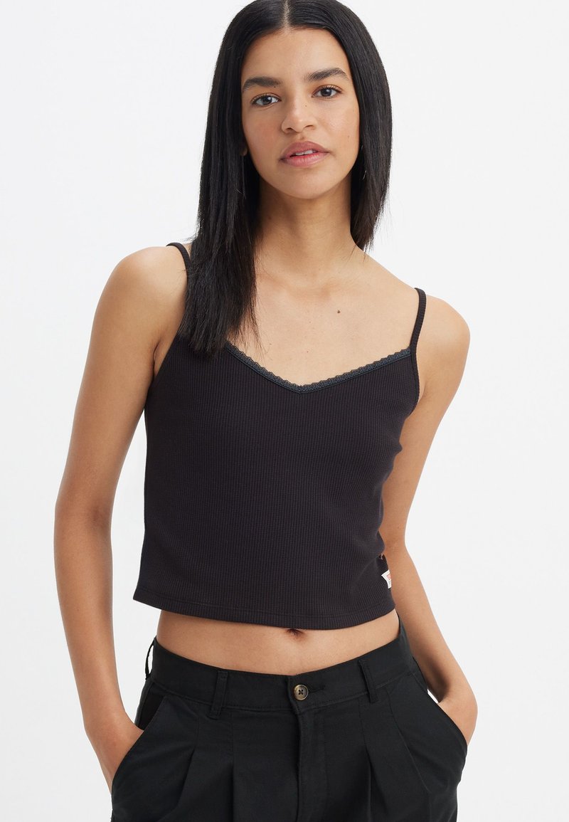 Levi's® DRY GOODS WAFFLE TANK - Top - caviar/black - Zalando.co.uk