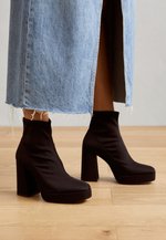 Gioseppo TURENKI - Botine cu platformă - schwarz/negru - Zalando.ro