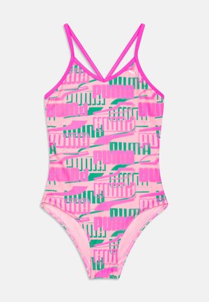 Puma SWIM GIRLS RACERBACK SWIMSUIT - Bañador - red/rojo - Zalando.es
