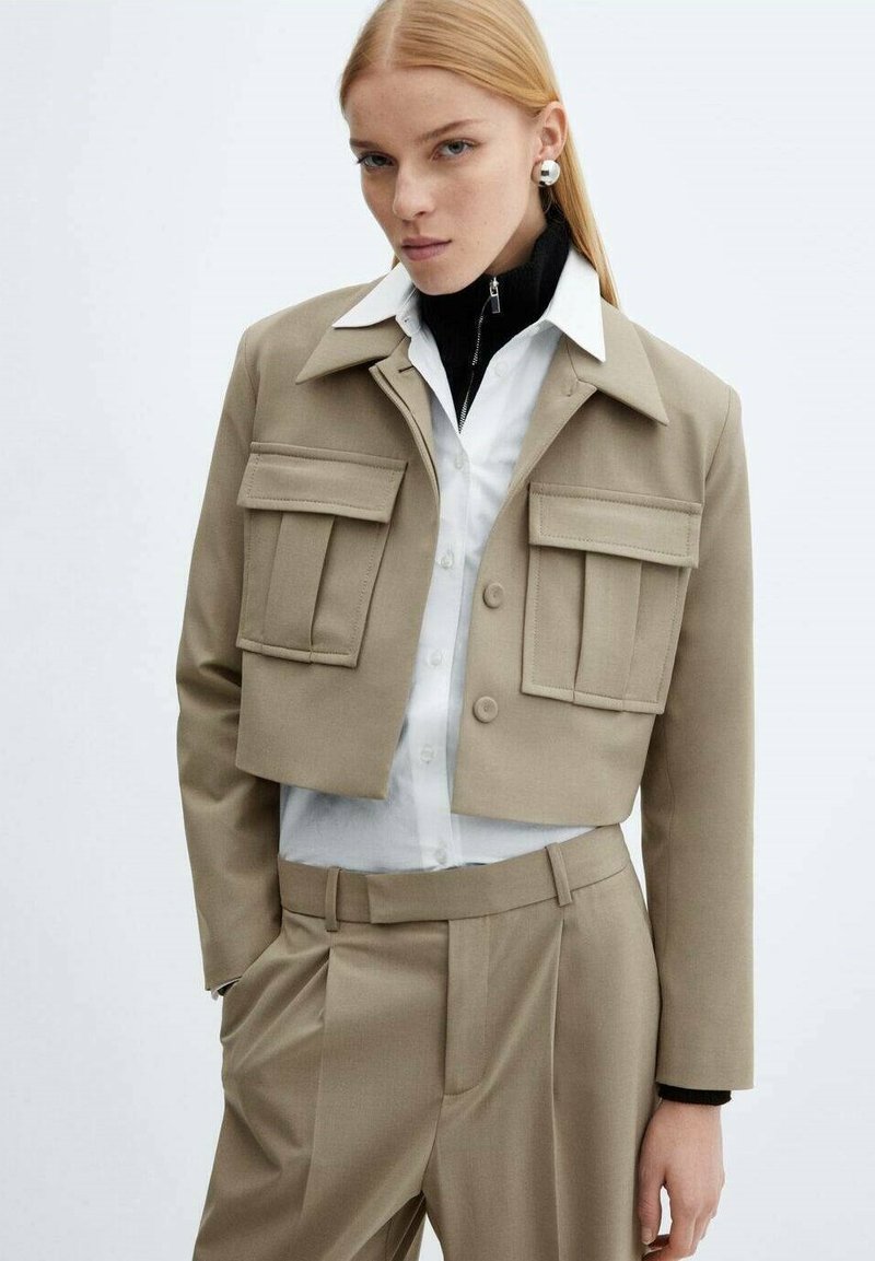 Mango DAKOTA - Chaqueta fina - średni brązowy/marrón - Zalando.es