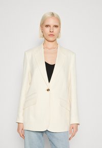 BOSS JOPETA - Halflange jas - open white/crème - Zalando.nl