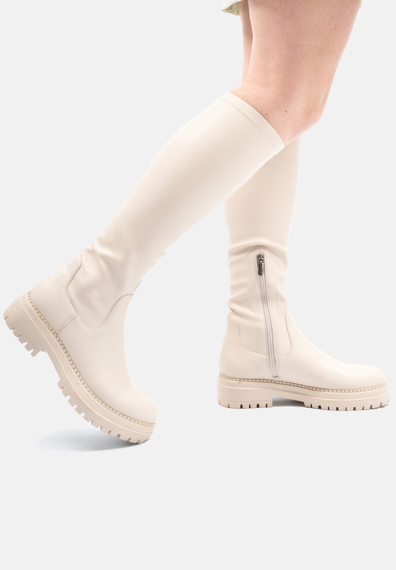 Posh by Poelman CYBELE - Platform boots - cream/off-white - Zalando.de