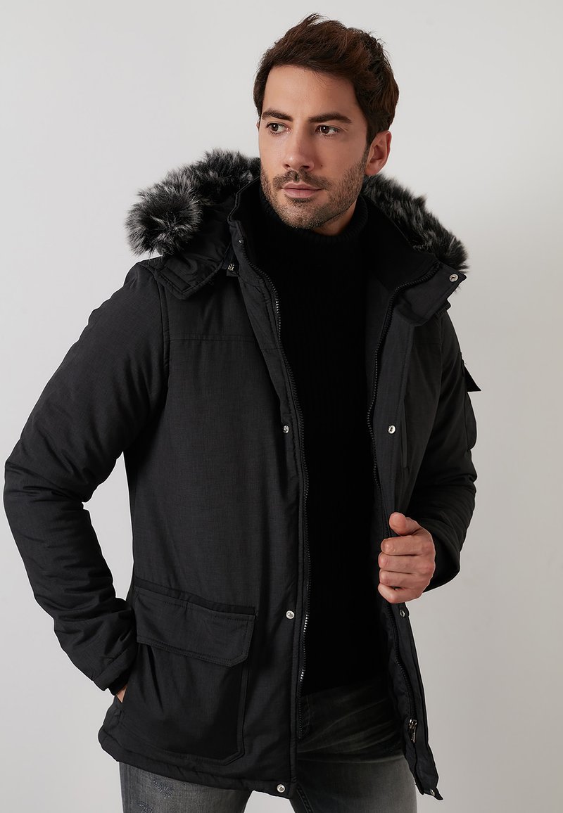 Buratti SLIM FIT - Winterjas - black/zwart - Zalando.be
