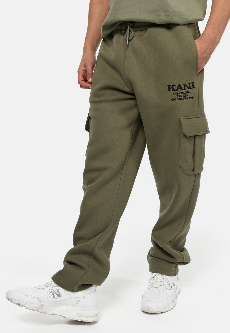 Karl Kani RETRO PANTS - Cargohose - military green/khaki - Zalando.ch