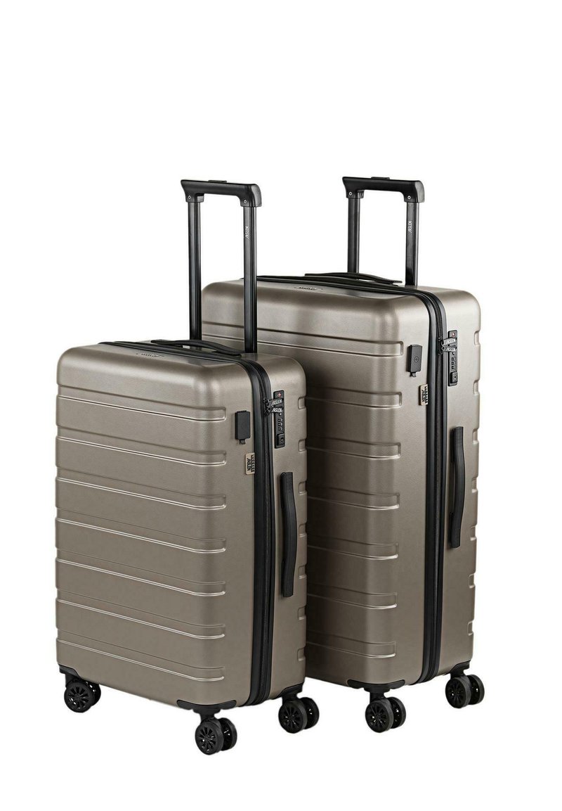 JASLEN Juego de maletas - champagne/beige jaspeado - Zalando.es