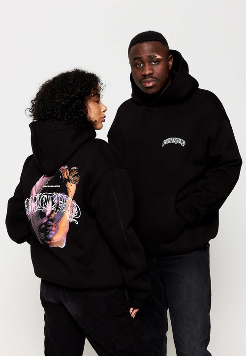 Multiply Apparel OVERSIZE DIE FOR YOU - Hoodie - black/zwart - Zalando.be