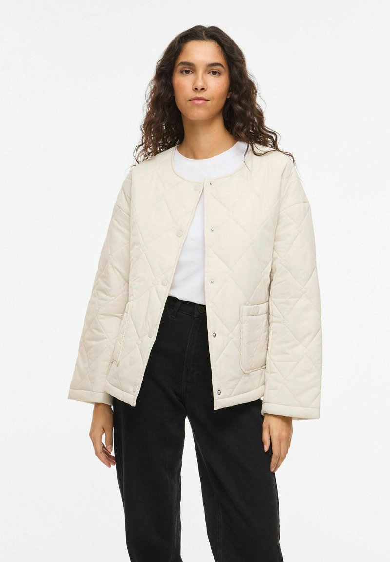 VILA VISILLA GESTEPPTE - Jas - birch/crème - Zalando.nl