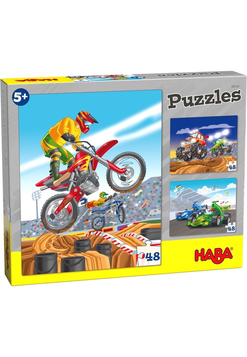 HABA MOTORSPORT - Puzzle - multi-coloured/mehrfarbig - Zalando