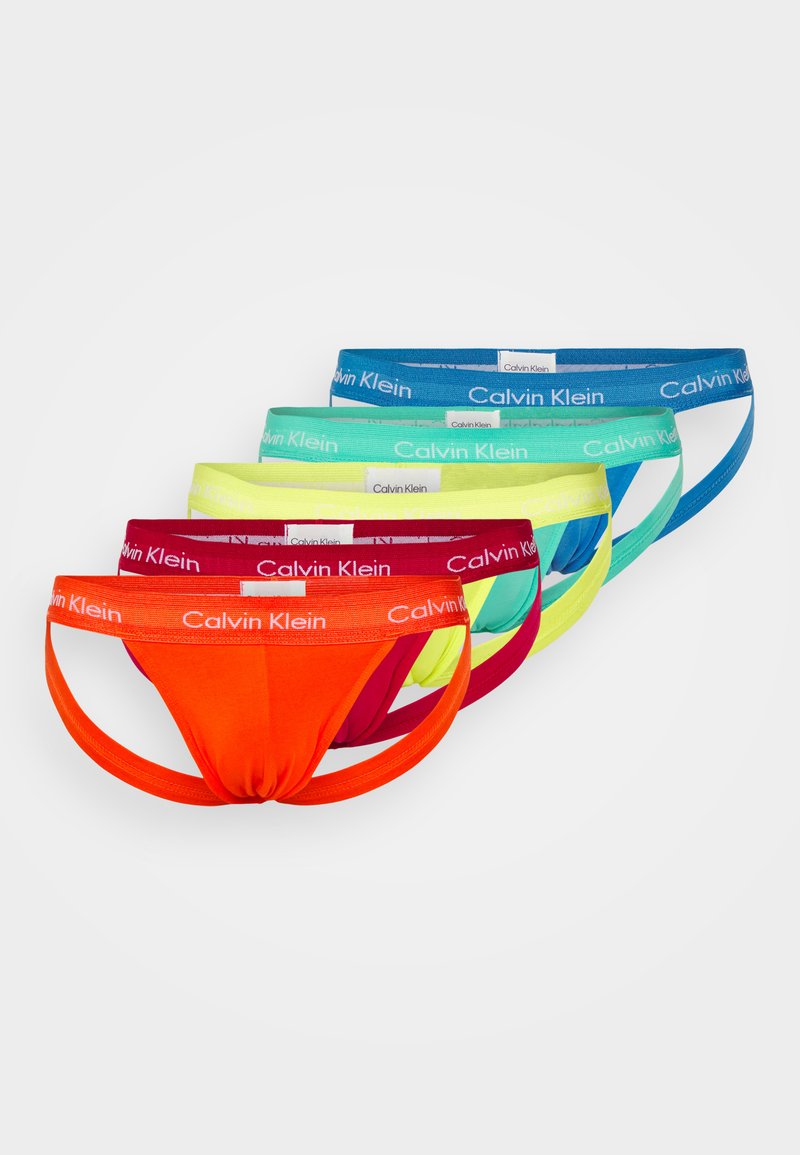 Calvin Klein Underwear JOCK STRAP 5 PACK - Braguitas - orange/red/blue ...