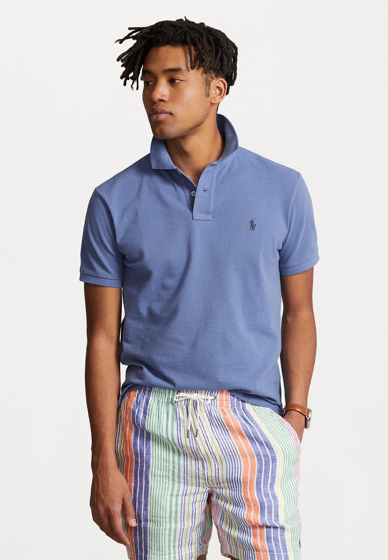 Polo Ralph Lauren SLIM FIT MESH POLO SHIRT - Poloshirt - french blue/blau - Zalando.ch