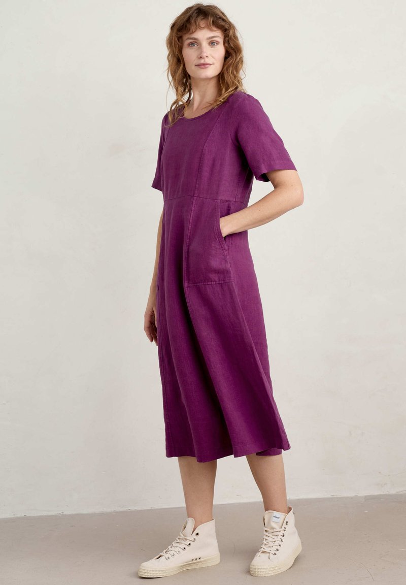 Seasalt Cornwall GRASS WAVE MIDI - Day dress - cassis/purple - Zalando