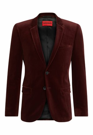 Next SIGNATURE ITALIAN FABRIC SLIM FIT VELVET BLAZER - Sakko - burgundy ...