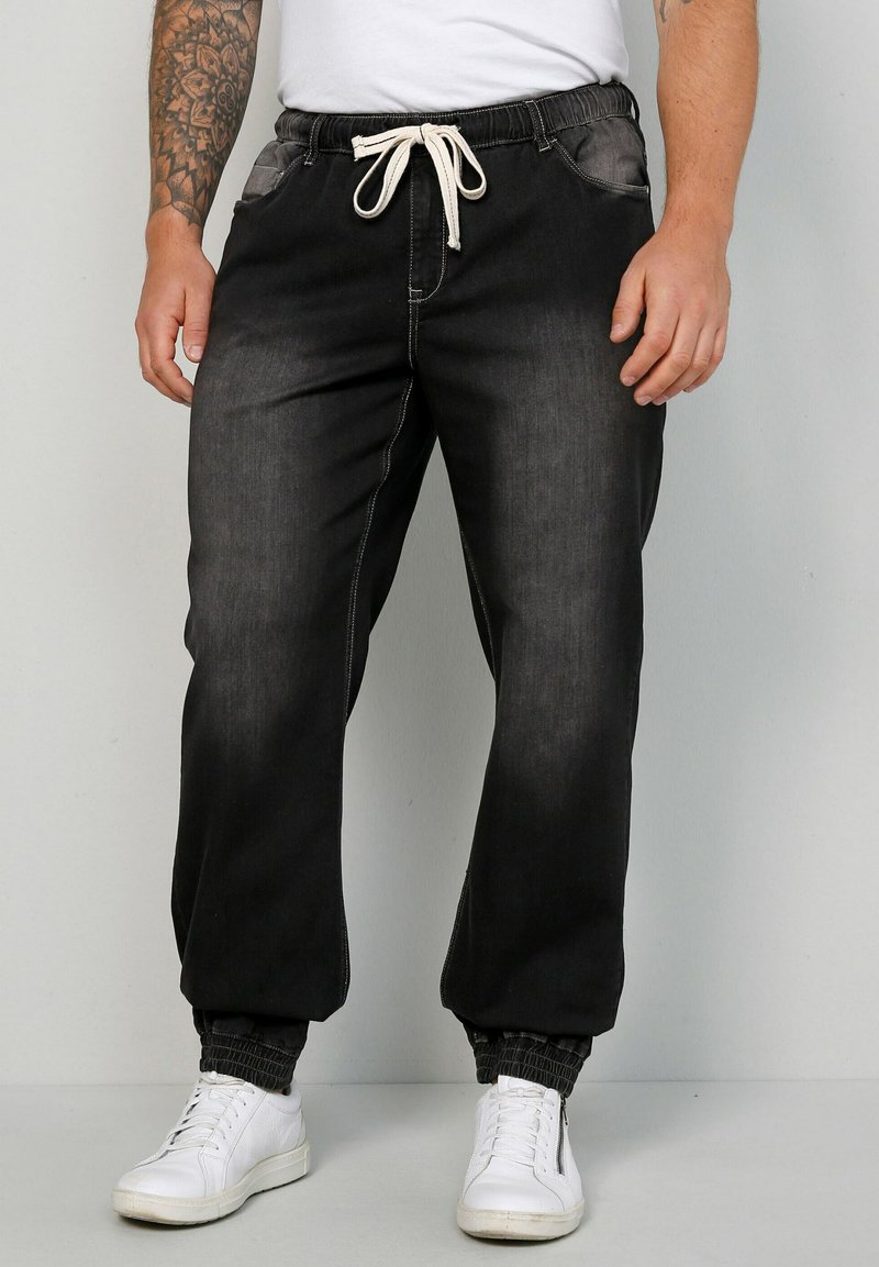 John F. Gee Jeansy Relaxed Fit/czarny - Zalando.pl