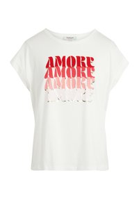 Morgan MESSAGE - T-shirt con stampa - blanc/bianco - Zalando.it