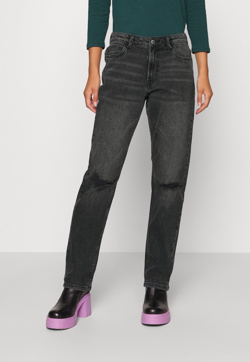 Denim Project WBOYFRIEND DESTROYED - Jeans Relaxed Fit - black stone ...
