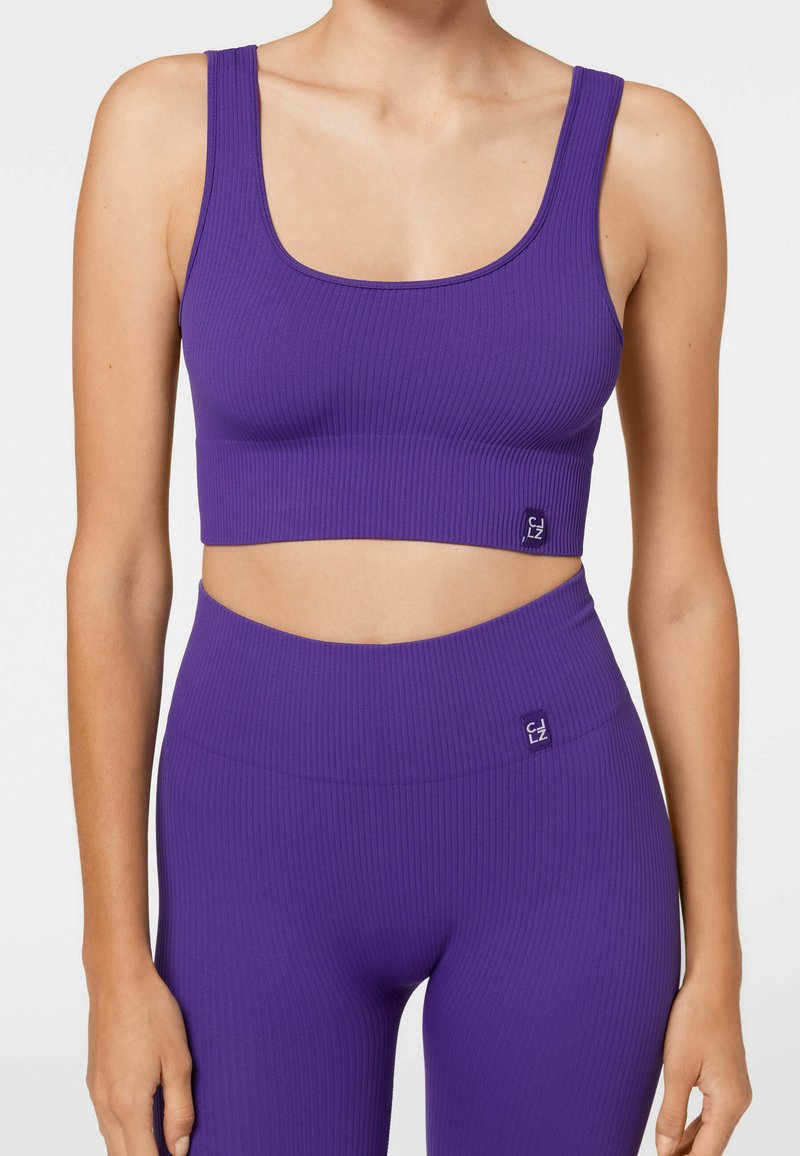 Calzedonia SEAMLESS RIBBED - Topp - violett c purple/syrenlila - Zalando.se