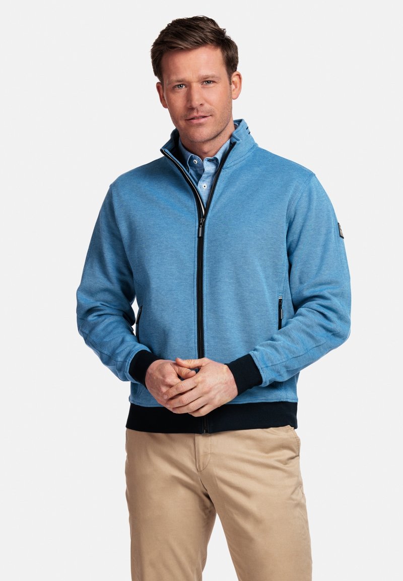 Baileys LANGE MOUW REGULAR FIT KRAAG TWO TONE - Sweater met rits - blue ...