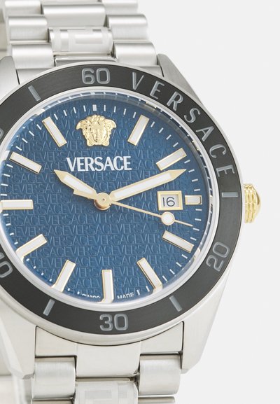Versace Watches DOME - Watch - dark blue/silver-coloured/dark blue ...