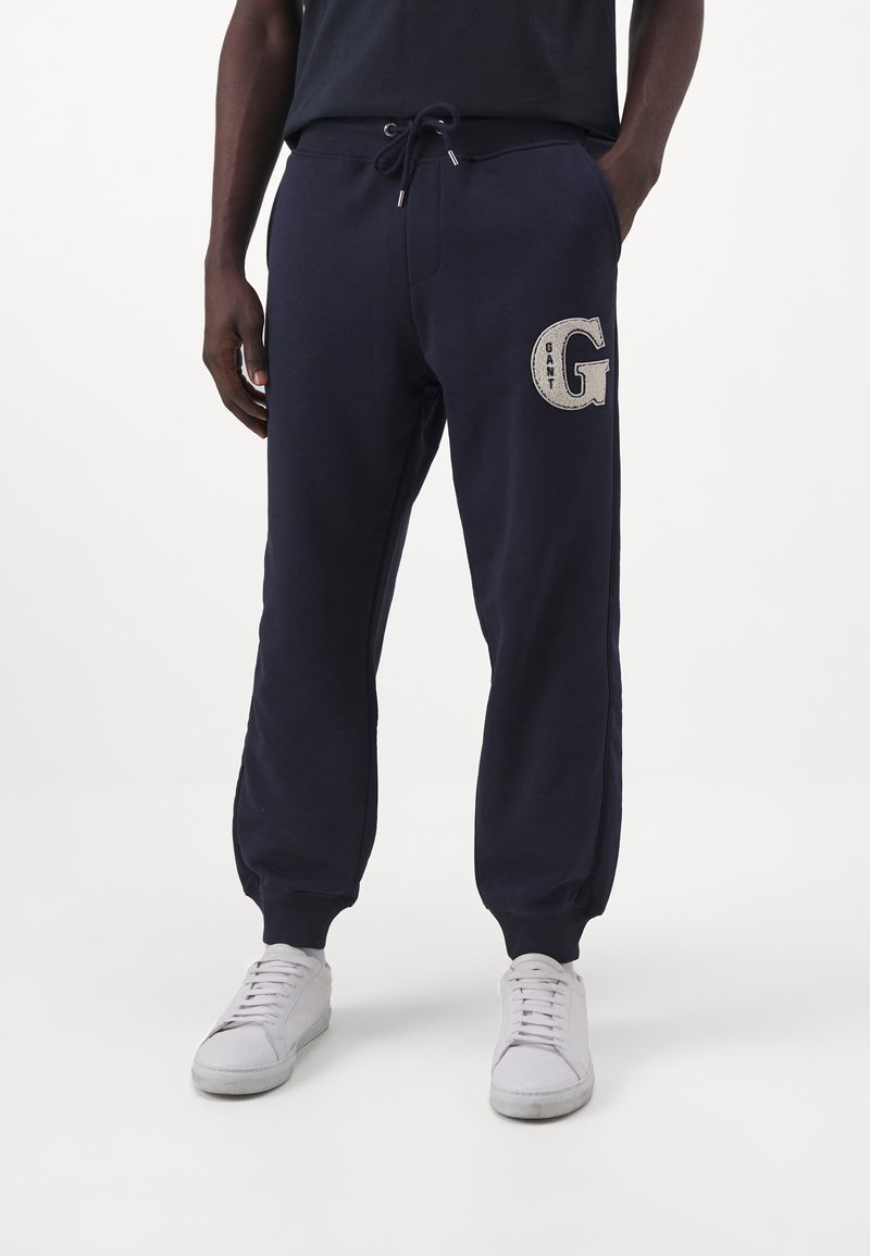 GANT Tracksuit bottoms - evening blue/dark blue - Zalando.ie