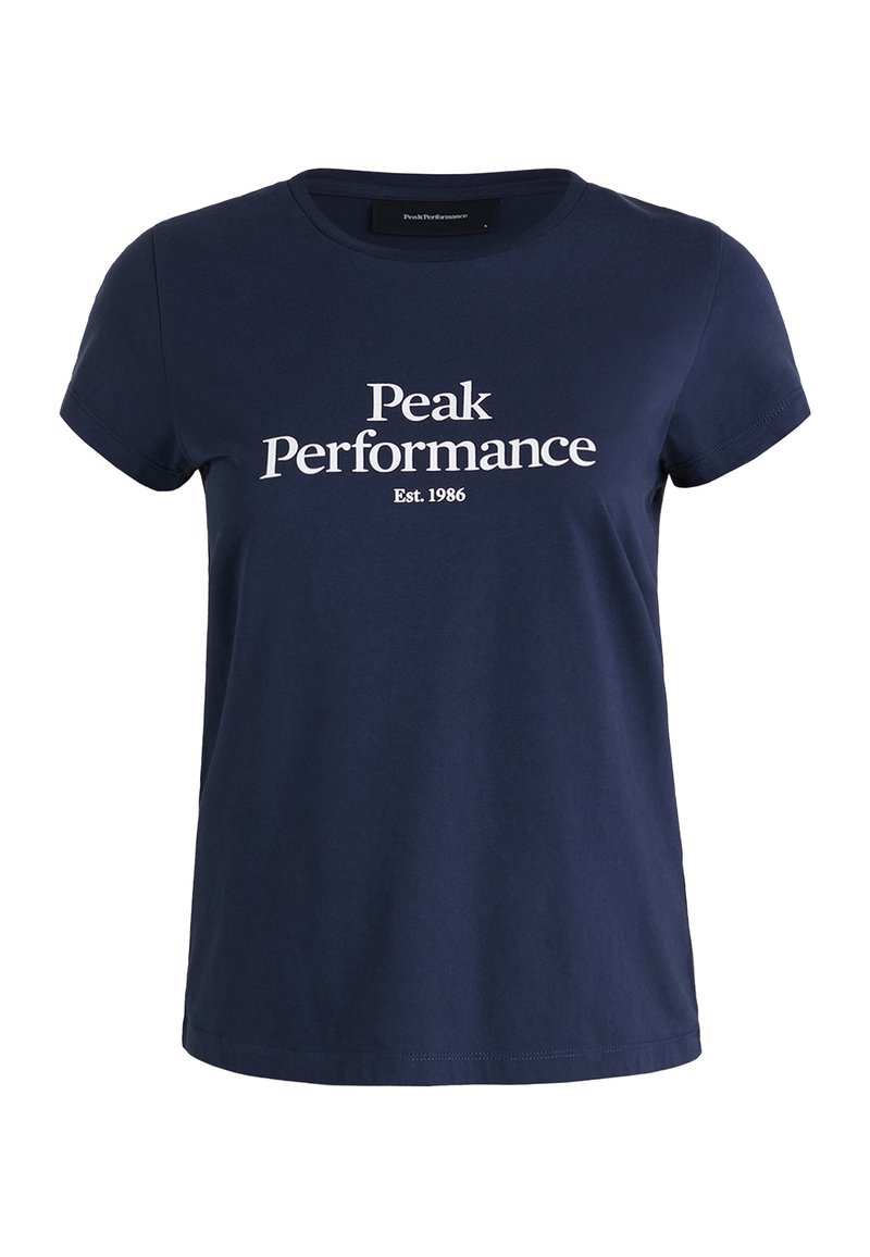 Peak Performance ORIGINAL TEE - Print T-shirt - blue shadow offwhite ...