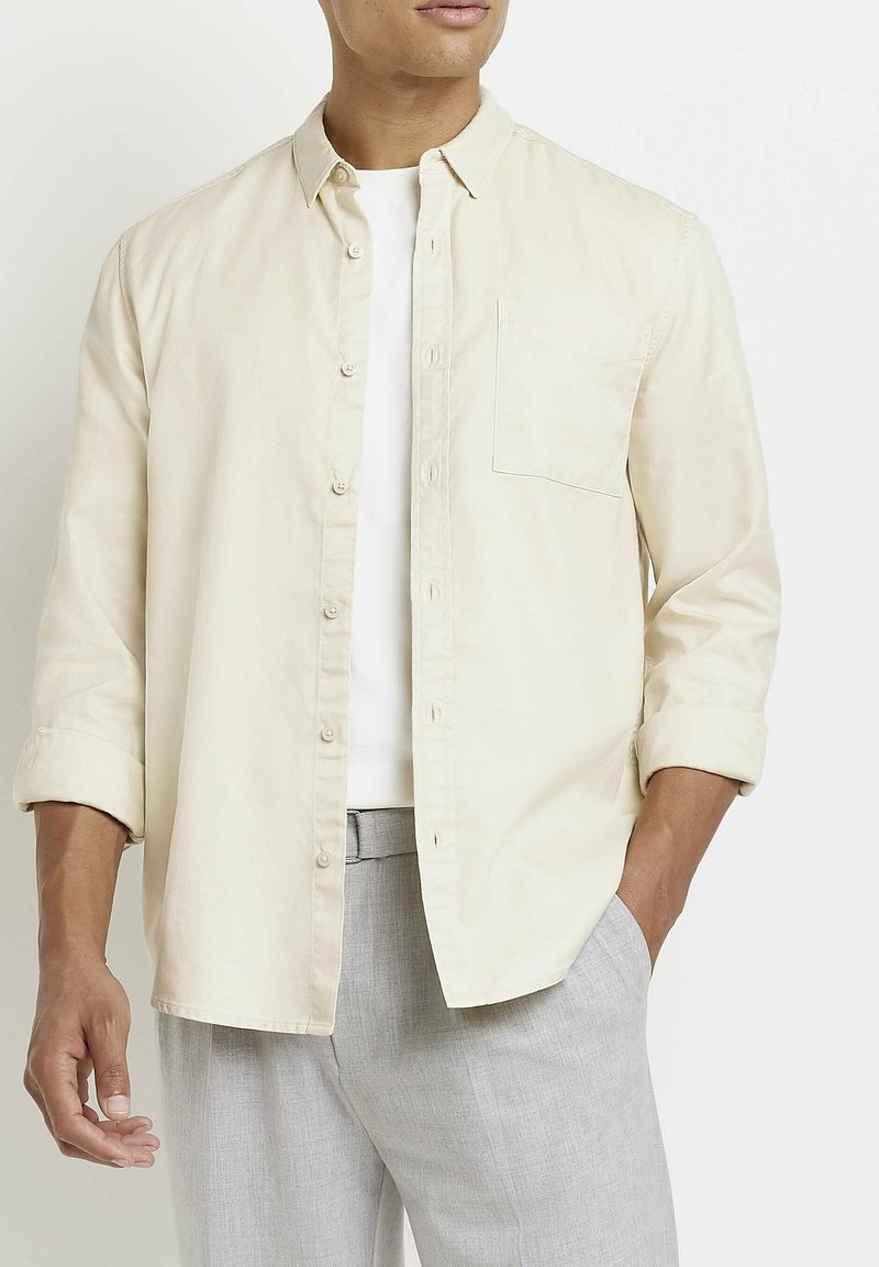 River Island Hemd - stone - light/beige - Zalando.at