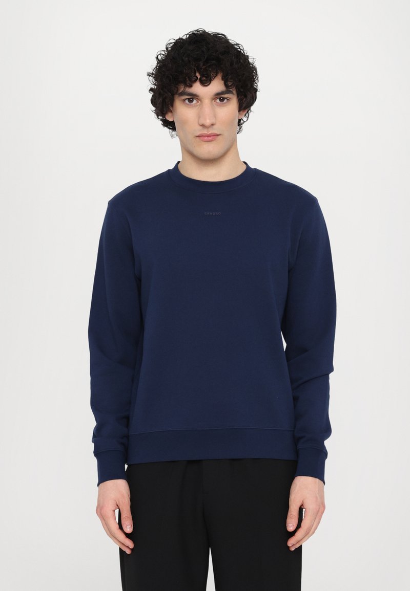 sandro RUBBER CREW NECK - Sweatshirt - bleu royal/royal blue - Zalando
